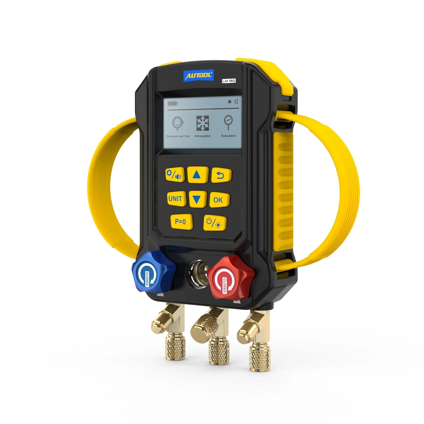 AUTOOL LM160 Air Conditioning Refrigerant Leak Detector Digital Manifo ...