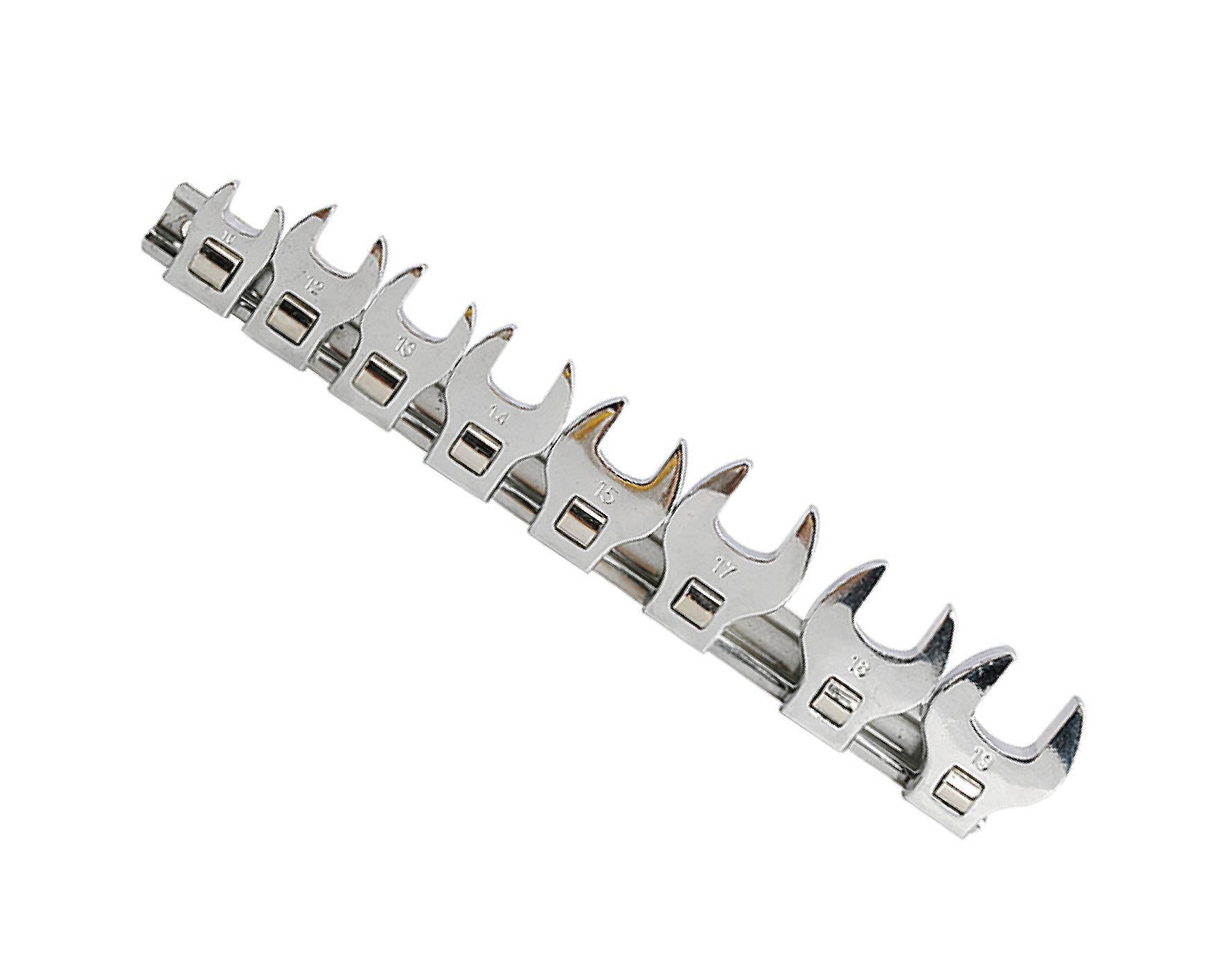 CROW'S FOOT OPEN END SPANNER SET 8PC 3/8" SQ DRIVE SAE - FairTools