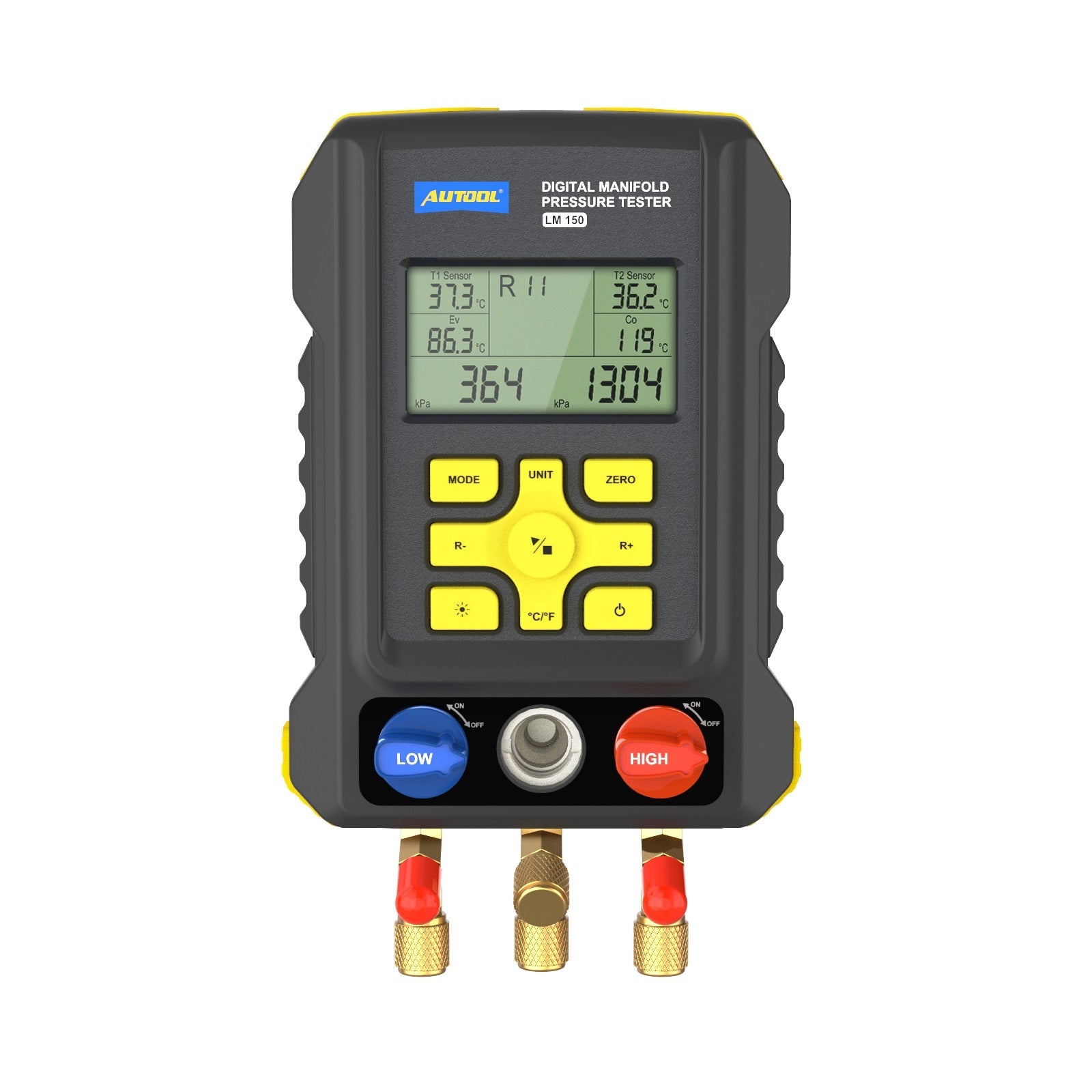 AUTOOL LM150 Digital 3 Way Full Kit Auto A/C Pressure Gauges – FairTools